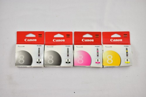 Genuine Canon CLI-8 Ink 4-Pack (3 Colors) for PIXMA Pro9000, Pro9000 ...