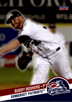 2015 Somerset Patriots Choice #9 Buddy Boshers Huntsville Alabama ...