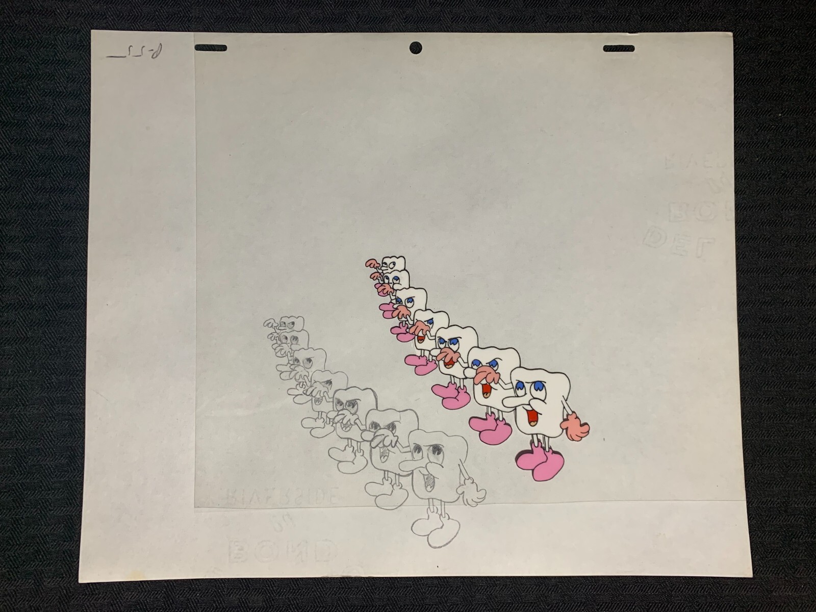 TOOTHPASTE COMMERCIAL? 12.5x10.5" Animation Cel & Drawing - Dancing ...