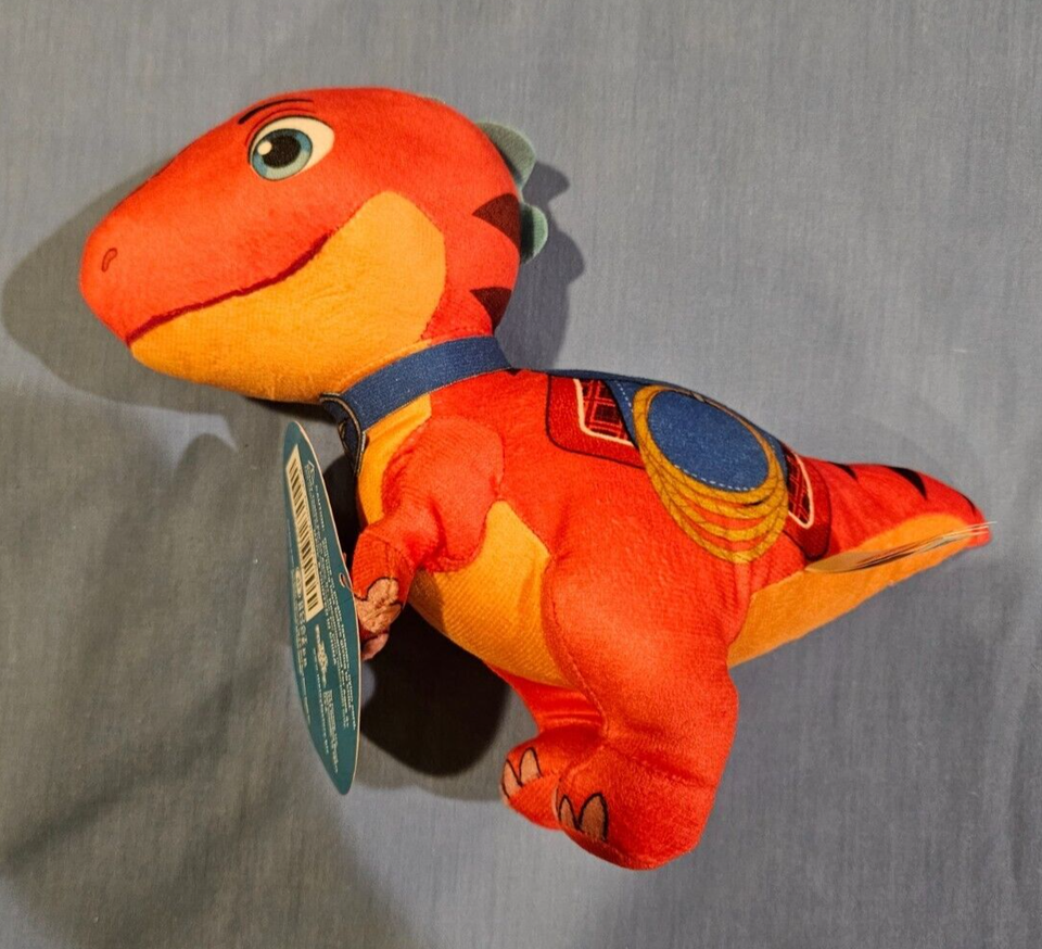 New Dino Ranch Blitz The Red Raptor Dinosaur 6" Mini Plush Stuffed ...