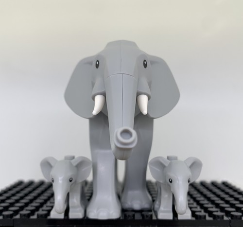 NEW LEGO Elephant Minifigure Lot Herd - Wildlife 60302 Animal (Official ...
