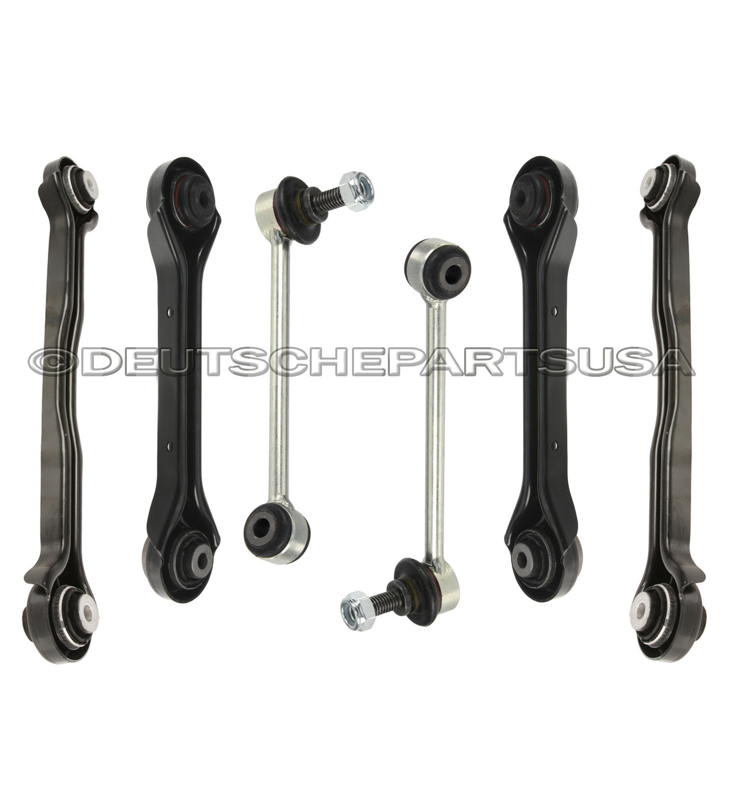 Rear Control Arm Arms Track Rod Guide Rod Sway Bar Link kit 6pc for BMW ...