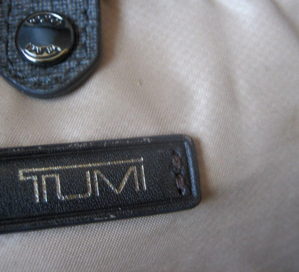 TUMI Sinclair Emma Business Briefcase Messenger Laptop Bag Grey Coated Canvas | eBay