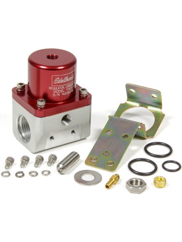 Edelbrock Fuel Pressure Regulator 5 to 10 psi In-Line 10 AN Female O-R ...