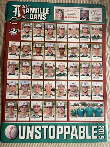 2019 Danville Dans Baseball Team Poster Set | eBay