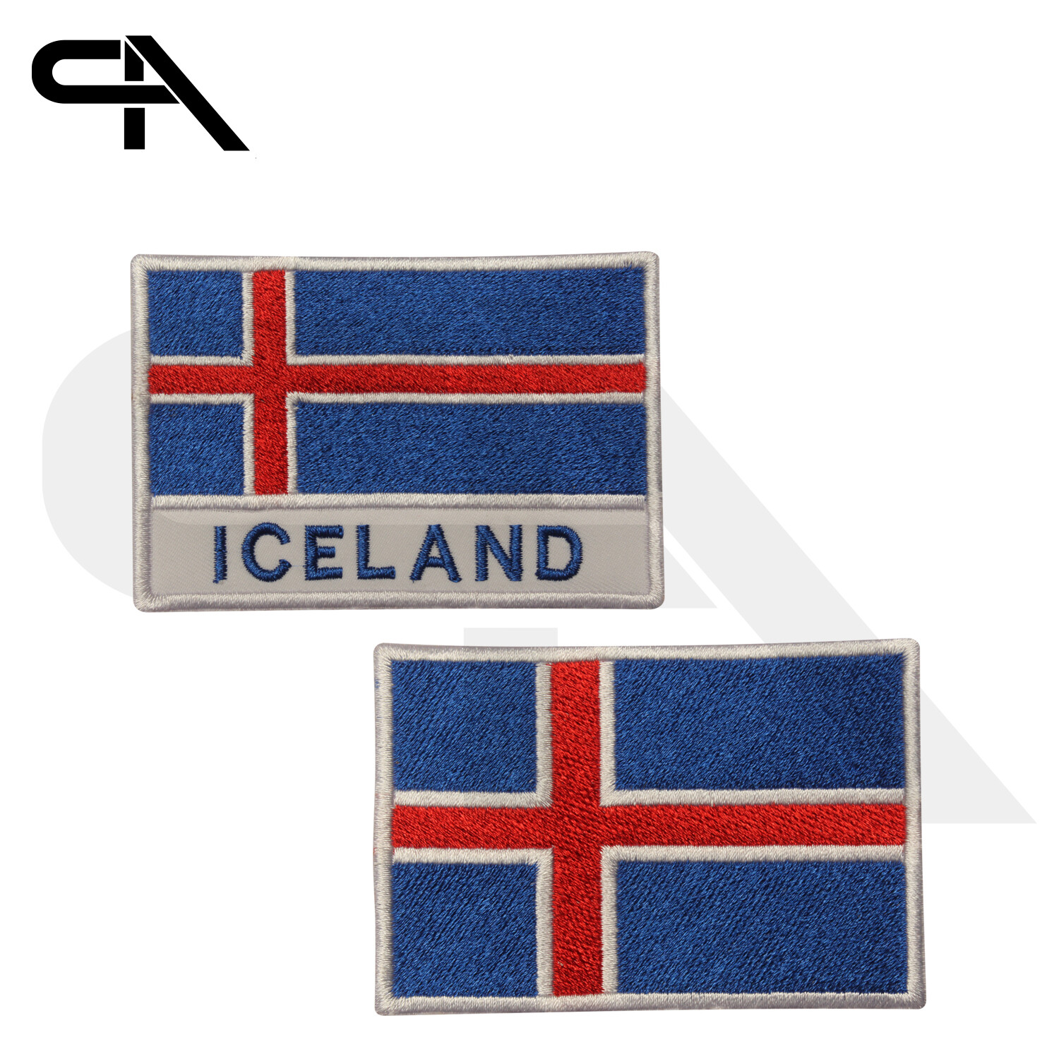 Iceland Flag iron on Embroidered Iron on Sew on Patch For Clothes 9x6cm | eBay