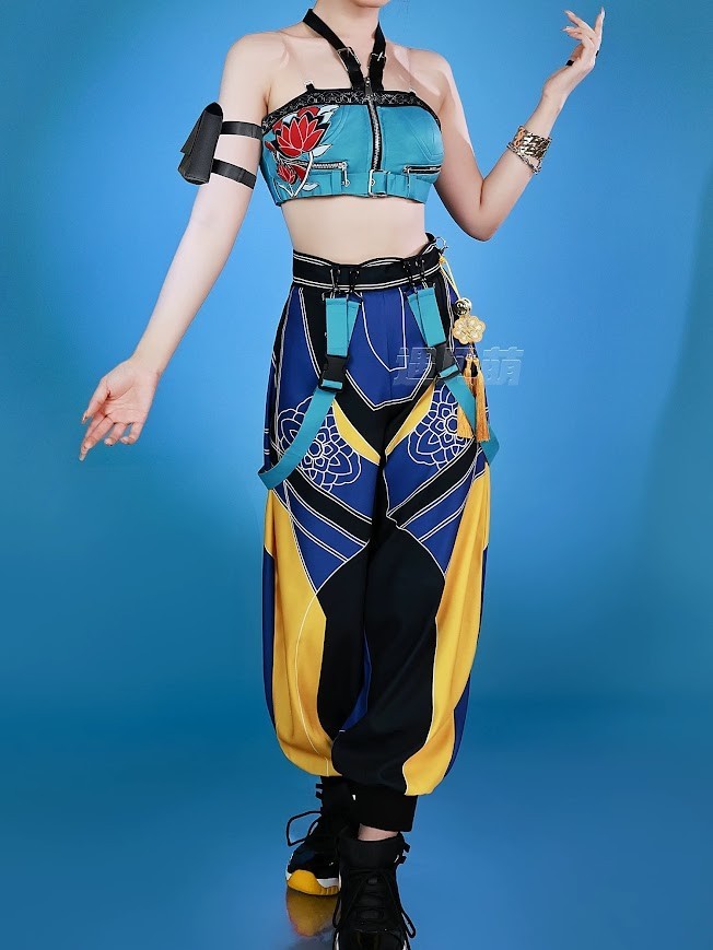 Zoey Idol Stage costume blue/black Inspired By K-pop Demon Hunter all ...