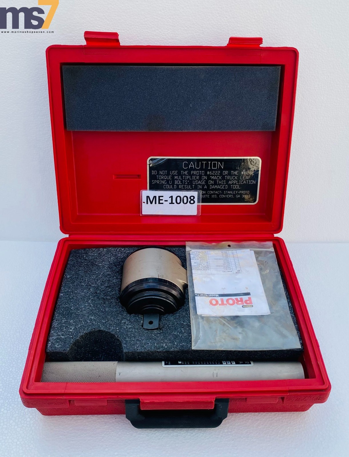 PROTO STANLEY 6232 TORQUE MULTIPLIER CAPACITY 4338 NM/3200 ft-lb 1:18.5 ...