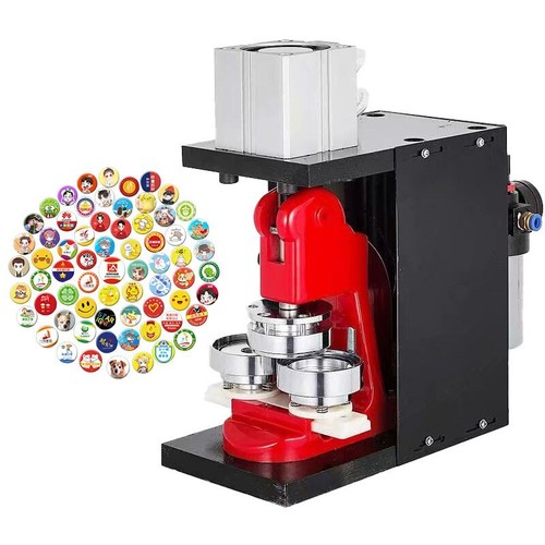 Automatic Badge Machine Pneumatic Button Maker Badge Making Machine ...