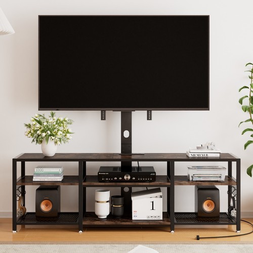 TV Stand Entertainment Center Open Shelf Storage Rack Durable with ...