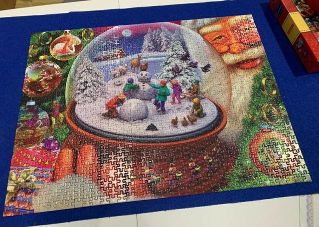 Jigsaw Puzzle Waddingtons The Christmas Snowman 1000pcs for sale online ...