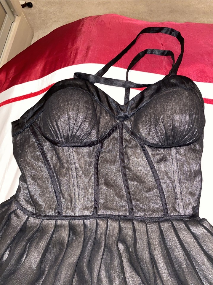 Miss Selfridges Black Prom Dress | eBay
