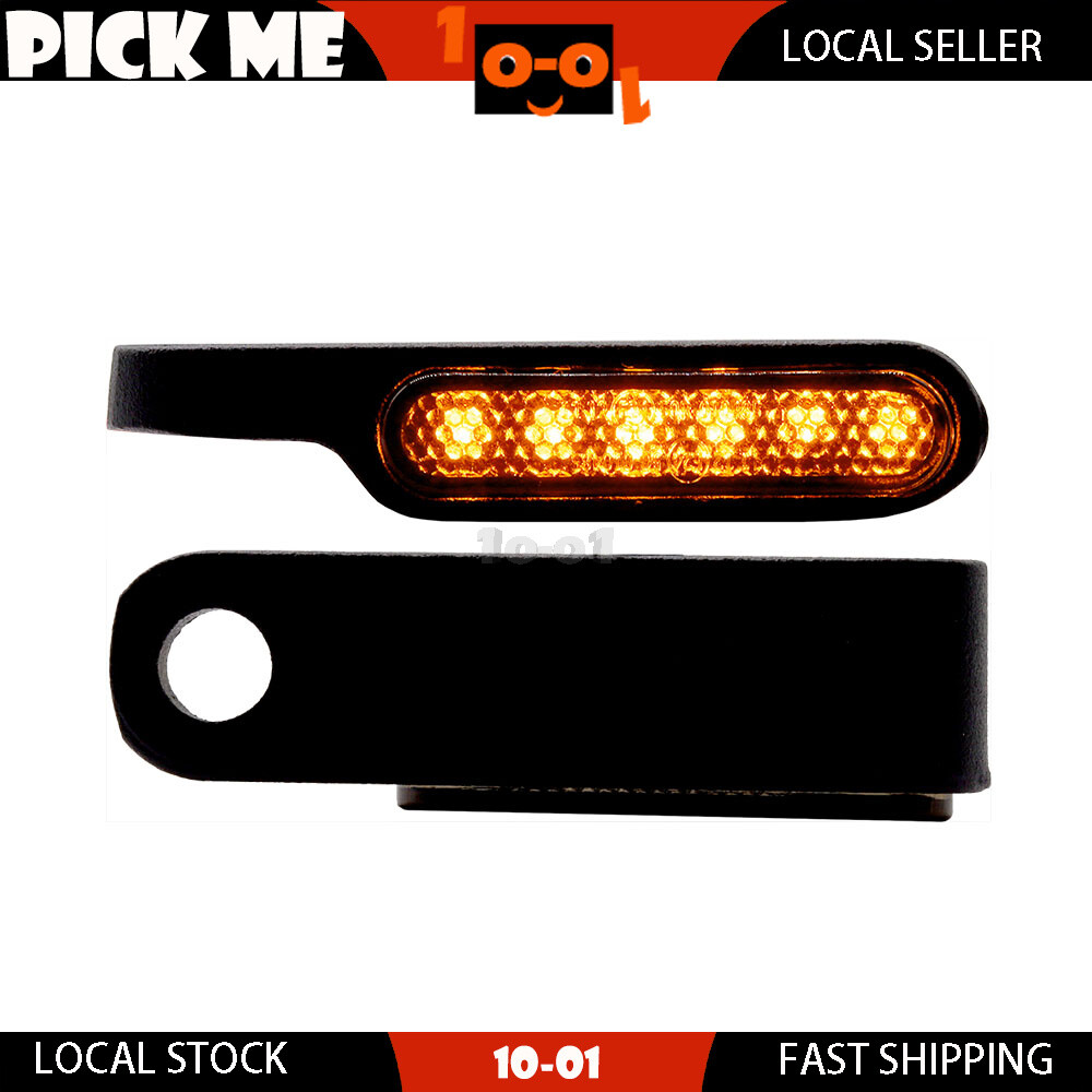 1 Pair Motorcycle Micro Mini 6 LED Amber Light Lump Turn Signal ...
