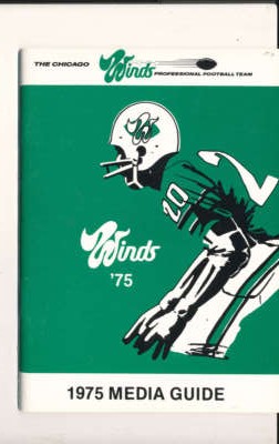 1975 Chicago Winds WFL Football Media Guide bxmg nm | eBay