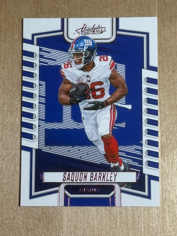 2023 New York Giants Saquon Barkley Panini Absolute PURPLE PARALLEL #59 ...