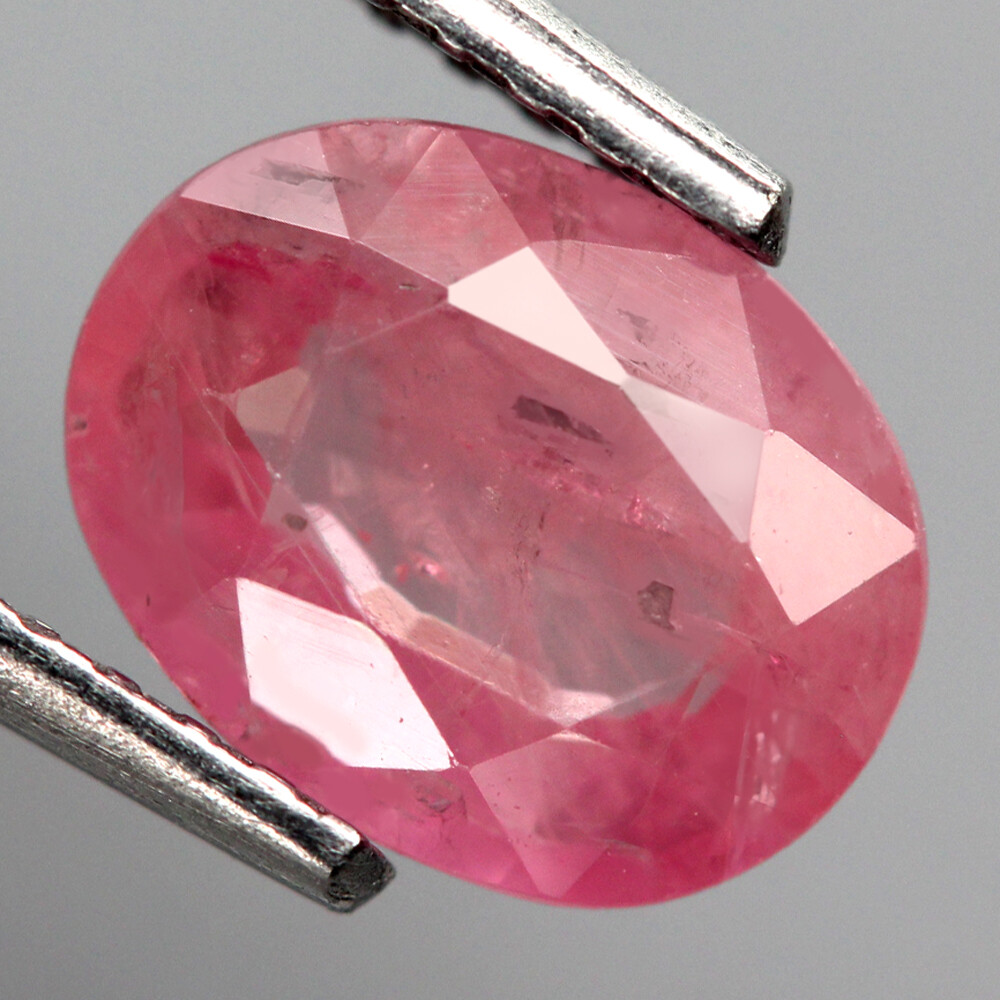 1.30Ct. Normal Heated Gemstone Ruby Reddish Pink Oval Tanzania Gem ...