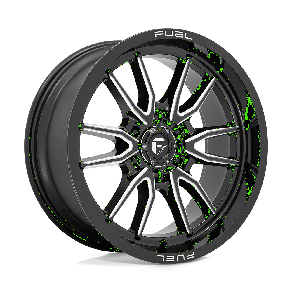 Fuel Off-Road D761 Clash 20X9 +1 Gloss Black Milled Wheel 6X139.7 6X5.5 ...