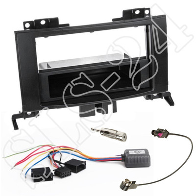 MERCEDES SPRINTER W906 ab06 Doppel-DIN Radioblende+Fach+ CAN-BUS ISO ...