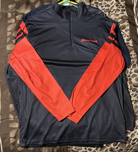 North End Grey / Orange Pullover Men's XL Quarter Zip Long Sleeve | eBay