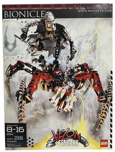 LEGO 8764 Bionicle Vezon & Fenrakk BRAND NEW FACTORY SEALED 281 Pieces ...