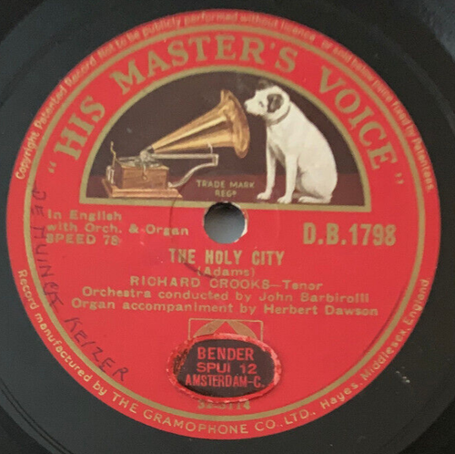 Richard Crooks – Le Holy City / Le Star De Bethléem | eBay