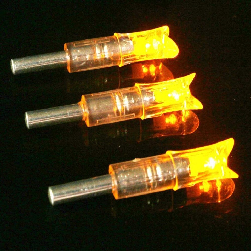 3PCS Lighted Nocks for Crossbow Bolts .300''/7.62mm Inside Diameter ...