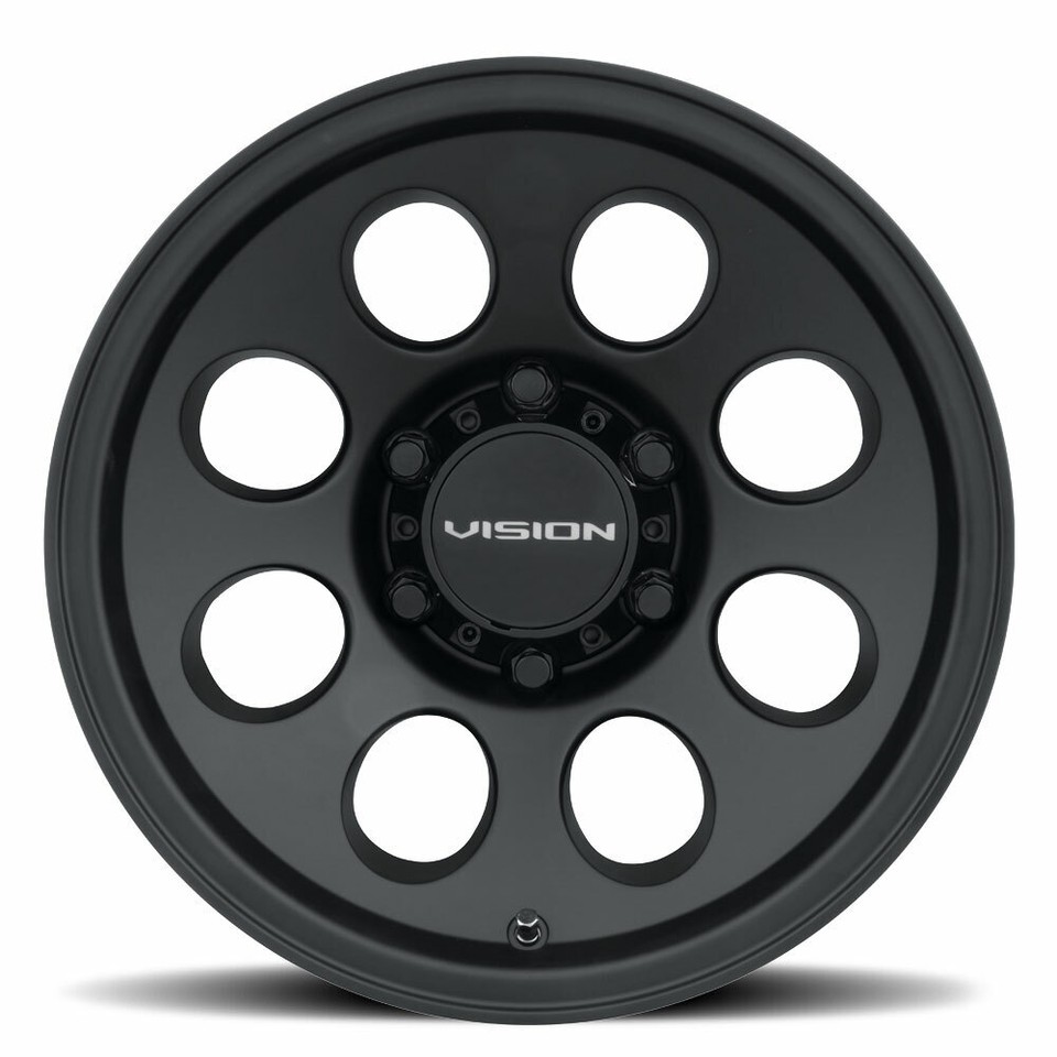 Set 4 17" Vision Off Road 56 Midway Satin Black 17x9 Wheels 6x5.5 -12mm ...