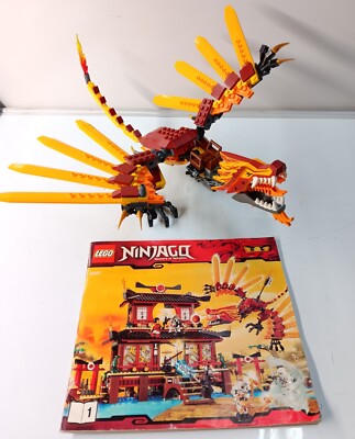 Lego 2507 Ninjago Fire Temple FIRE DRAGON ONLY from set 2507 With ...