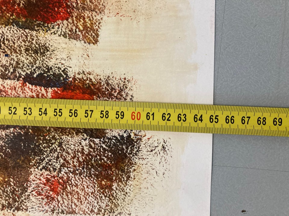 Very Beautiful Oil Painting Paper Abstract Expressionist Signed To ...