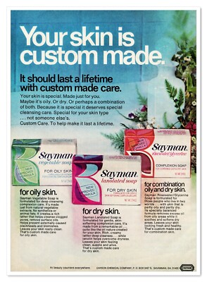Sayman 'Custom Made' Bar Soap Carson Chemical Vintage 1972 Full-Page ...