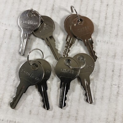 Lot of 8 Southco CH751 Keys for RV Campers, Cabinets, Push Locks (4886 ...