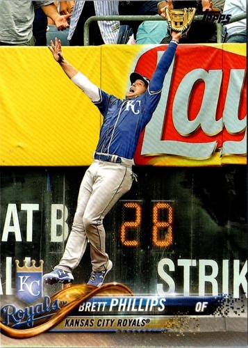 2018 Topps Update Brett Phillips #US134 Kansas City Royals Baseball ...