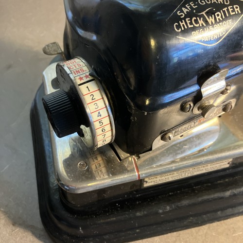 SAFE GUARD Model-Y Vintage/ Antique CHECK WRITER Machine | eBay