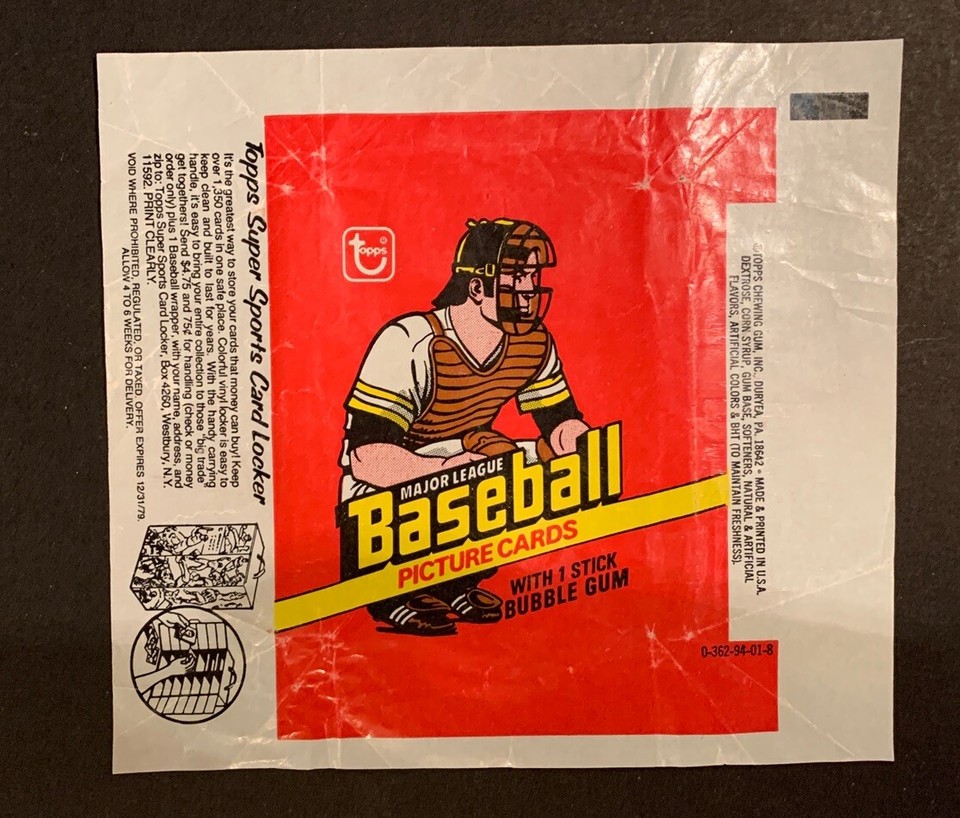1978 Topps Baseball Cards Empty Wax Pack Wrappers | eBay