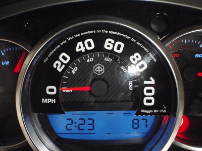 Piaggio Beverly - BV 350 Scooter Speedometer Miles Per Hour (MPH ...