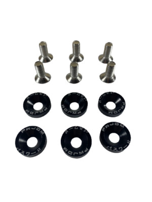 12PCS Password JDM Engine Bay Dress Up Kit Fender Washers & M8 Bolts ...