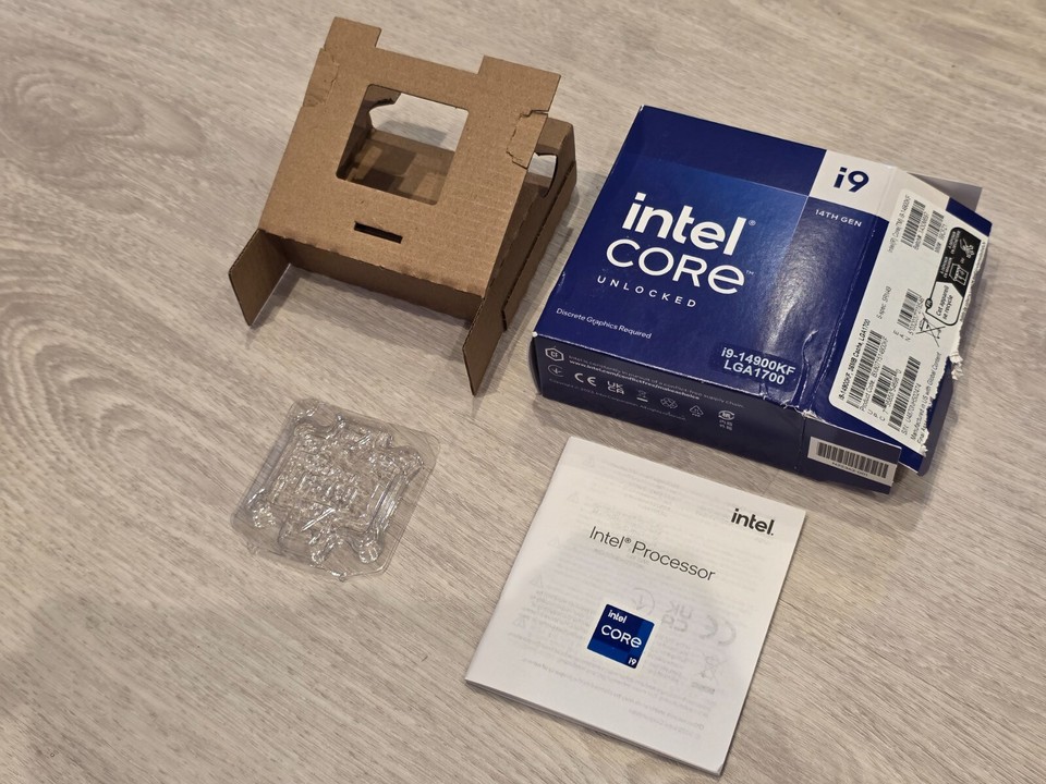 Intel Core i9-14900KF LGA1700 14th Gen CPU PACKAGING, MANUALS, STICKER ...