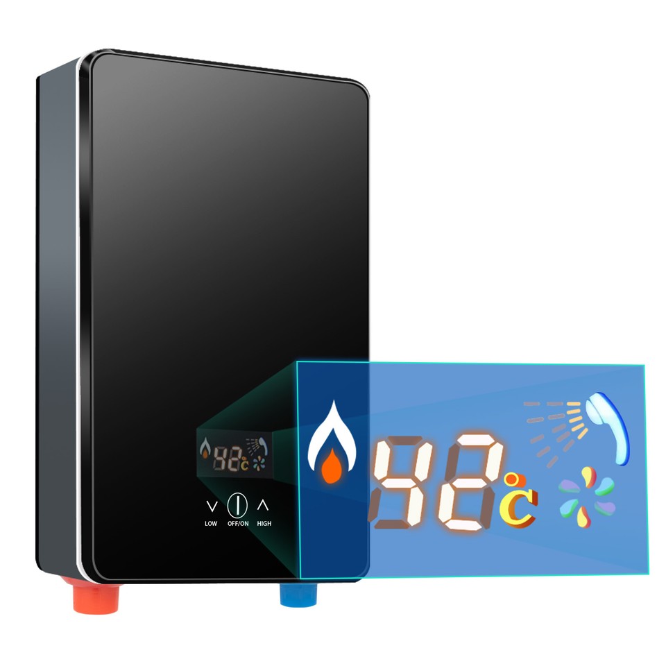 6500w Tankless Electric Hot Water Heater Instant Boiler On Demand Whole ...