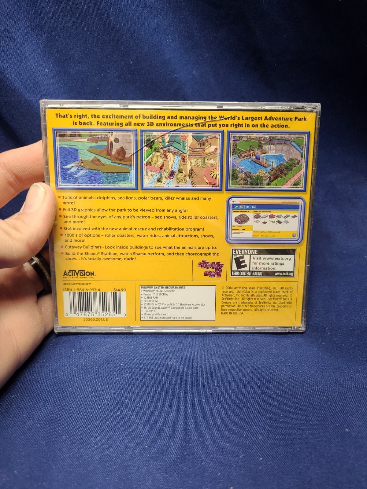 Seaworld Adventure Parks Tycoon 2 Computer PC CD Animals Rides Shows ...