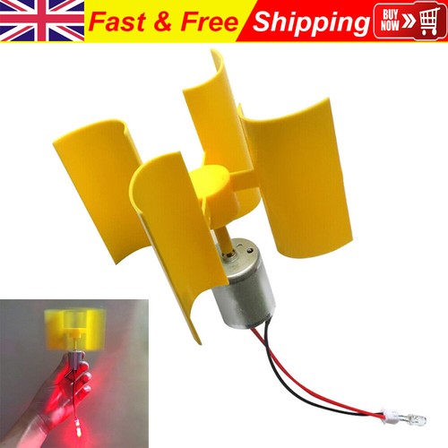 Small Vertical Wind Generator Micro Wind Turbines Mini Motor Set DIY ...