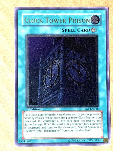 yugioh Clock Tower Prison EOJ-EN048 Ultimate Rare 1st Ed Near Mint | eBay