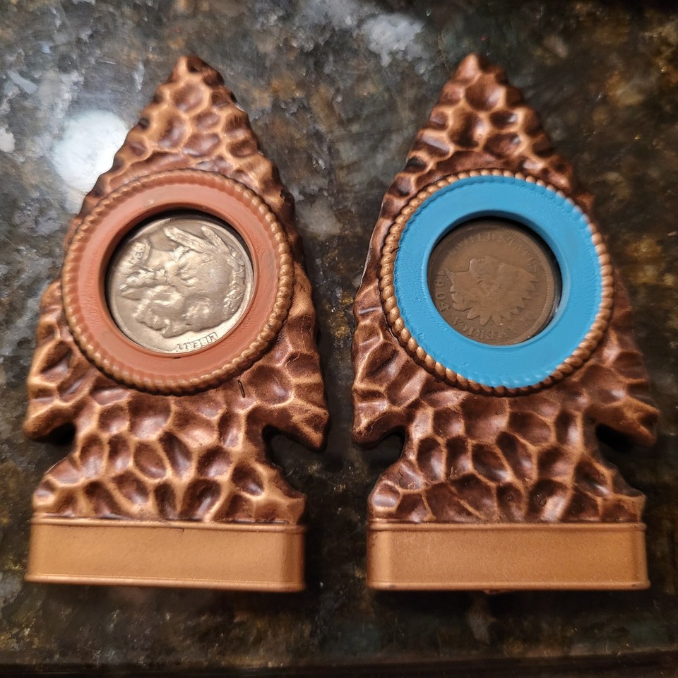 Danbury Mint U.S. Buffalo Nickel Indian Head Penny Coin Display Statue ...