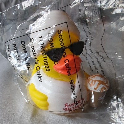 New NIP Scooter’s Coffee Rubber Ducky Duck Limited Promo Collectable ...