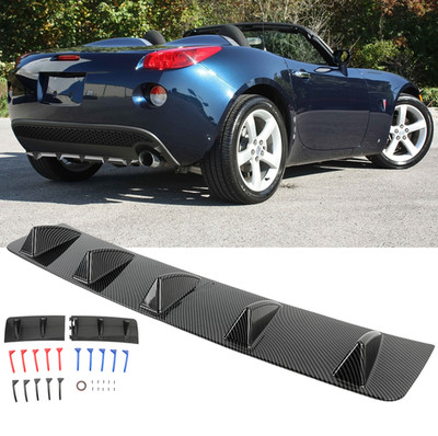 For Pontiac Solstice Rear Bumper Diffuser 5-Fins Spoiler Lip Splitter ...