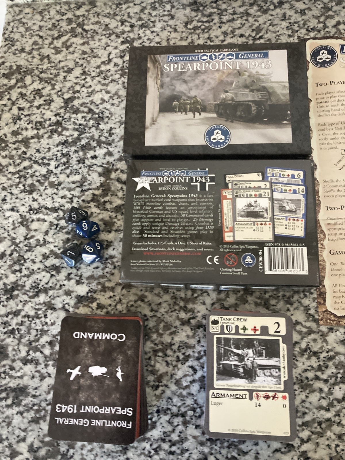 Collins Epic Wargames Frontline General Spearpoint 1943 Complete - //WE ARE RACESPOT