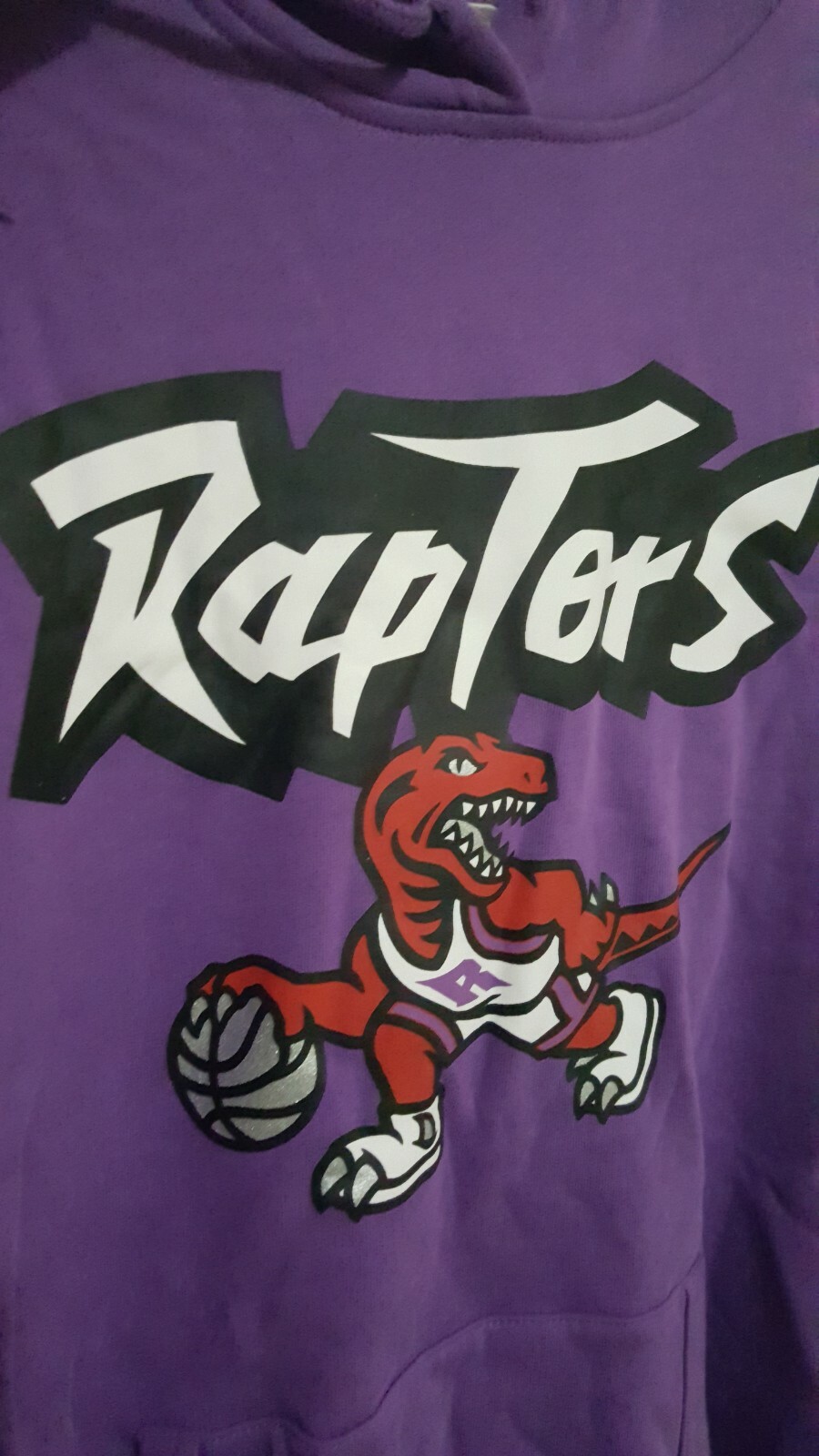 Toronto Raptors Mitchell & Ness Hardwood Classics French Terry Hooded T ...