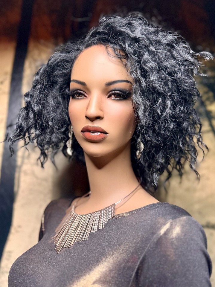 Genesis Mannequin Black Female Full Size Realistic Face Ethnic Vintage ...