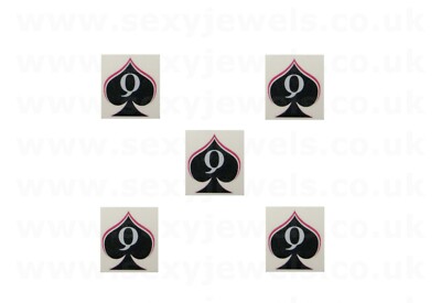 Mini Queen Of Spades Style 6 QOS Temporary Tattoo BBC Hotwife FREE P&P ...