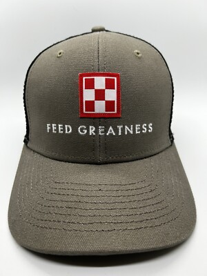 Purina Feed Greatness Cap Hat Adult Trucker Mesh Snapback Brown Poly ...