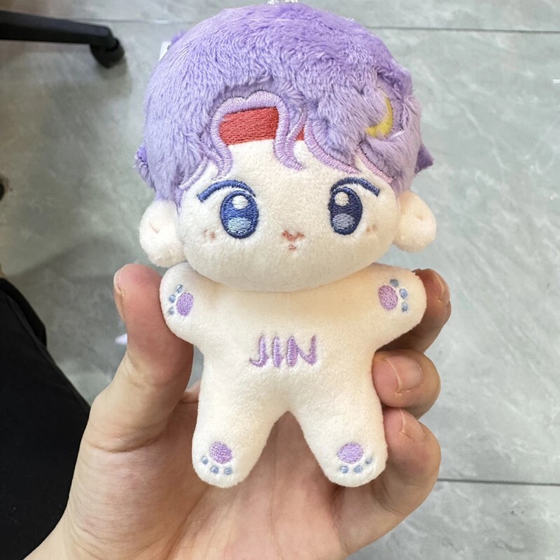 10cm KPOP Idol Star Seven Boys Plush Baby Kim Seok Jin Doll Stuffed Toy ...